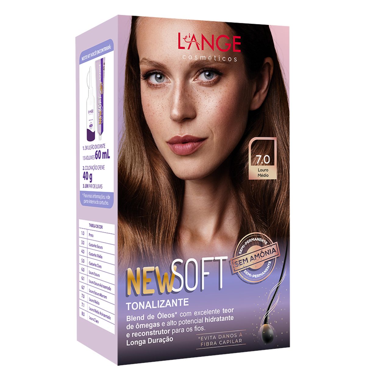 Tonalizante NewSoft Louro Médio 7.0 - IAP Cosméticos - IAP